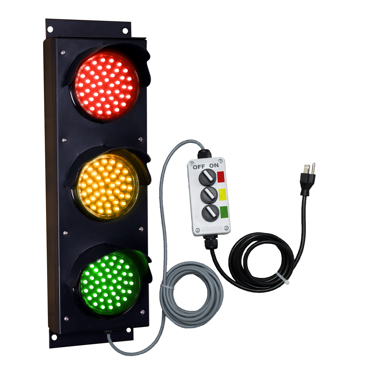 TL4 - Assembled 4" Traffic Light 3 Position Switch Switchbox